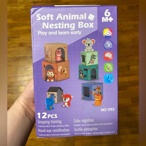 Amazon | Toys | Soft Animal Nesting Stacking Box Toy | Poshmark